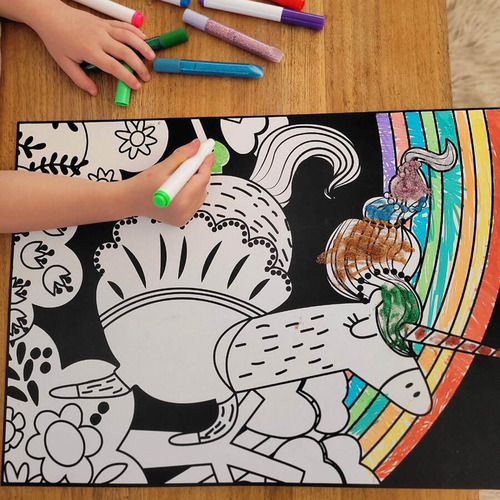 Tookyland Unicorn Colouring Craft Kit | Temple & Webster
