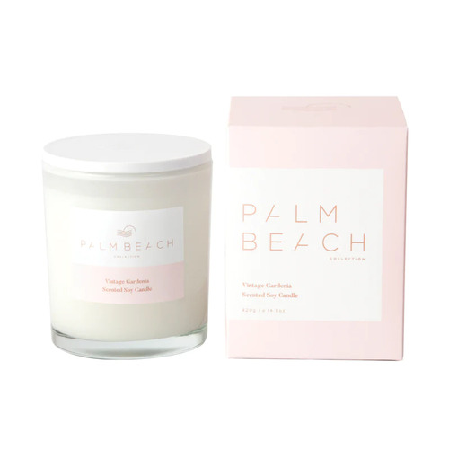 PalmBeachCollection 420g Vintage Gardenia Soy Candle | Temple & Webster