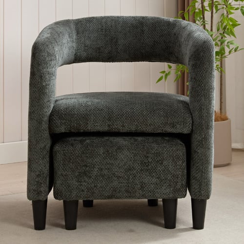 2 Piece Thorin Upholstered Accent Chair & Ottoman Set | Temple & Webster