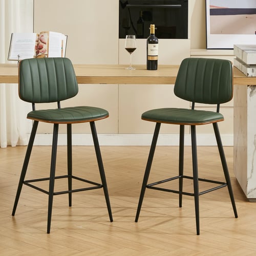 Cassington_Home 67.5cm Moore Faux Leather Bar Stools | Temple & Webster