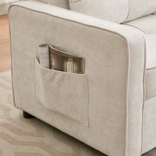 Cassington_Home Iya Single Chenille Sofa Bed | Temple & Webster