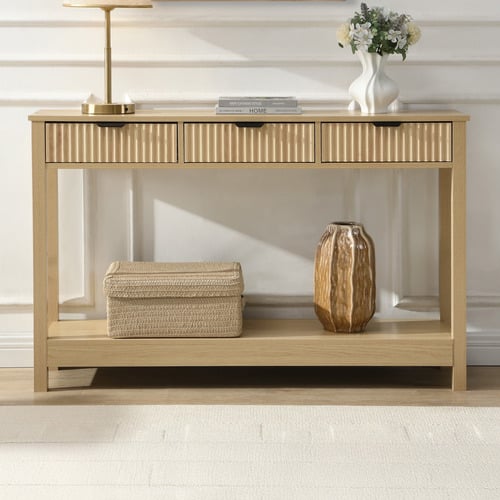 Cassington_Home Irie 3 Drawer Console Table | Temple & Webster