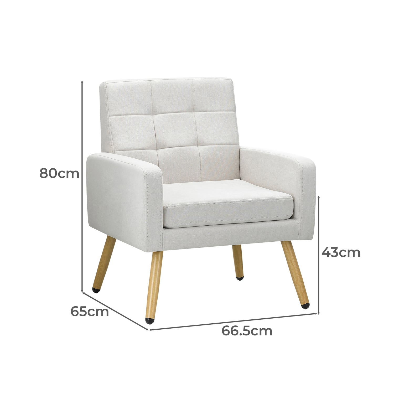 Blaise Linen-Look Armchair | Temple & Webster