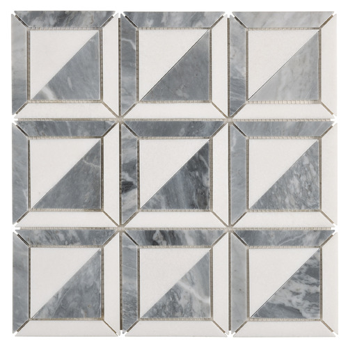 Naima Grey Tile Sample | Temple & Webster