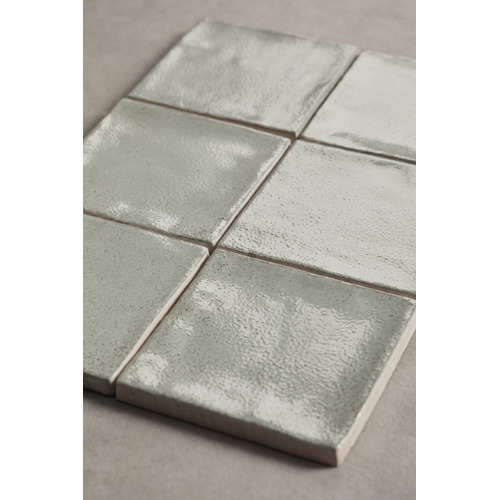 Naples Gloss Matcha Small Square Ceramic Tile | Temple & Webster