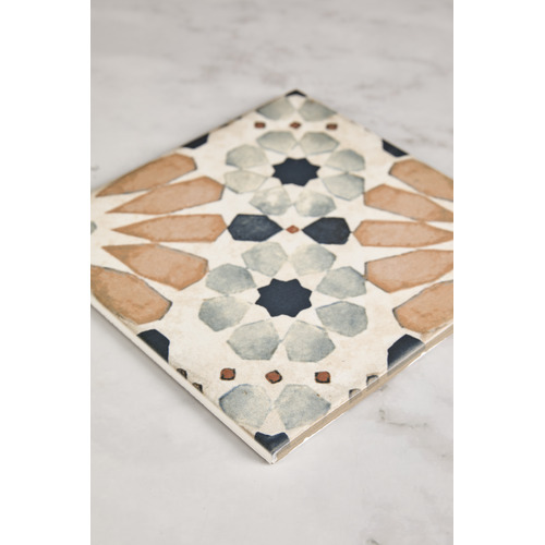 CoveTiles Alba 200 x 200mm Decorative Porcelain Tile | Temple & Webster
