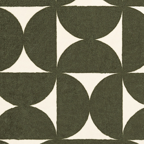 DaisieRugStudio Green Alure Machine Washable Round Rug | Temple & Webster