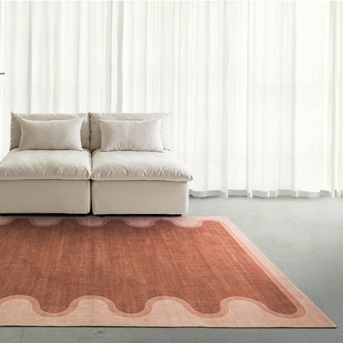 DaisieRugStudio Pink Pierre Machine Washable Rug | Temple & Webster