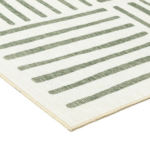 DaisieRugStudio Green Naila Machine Washable Indoor/Outdoor Rug ...