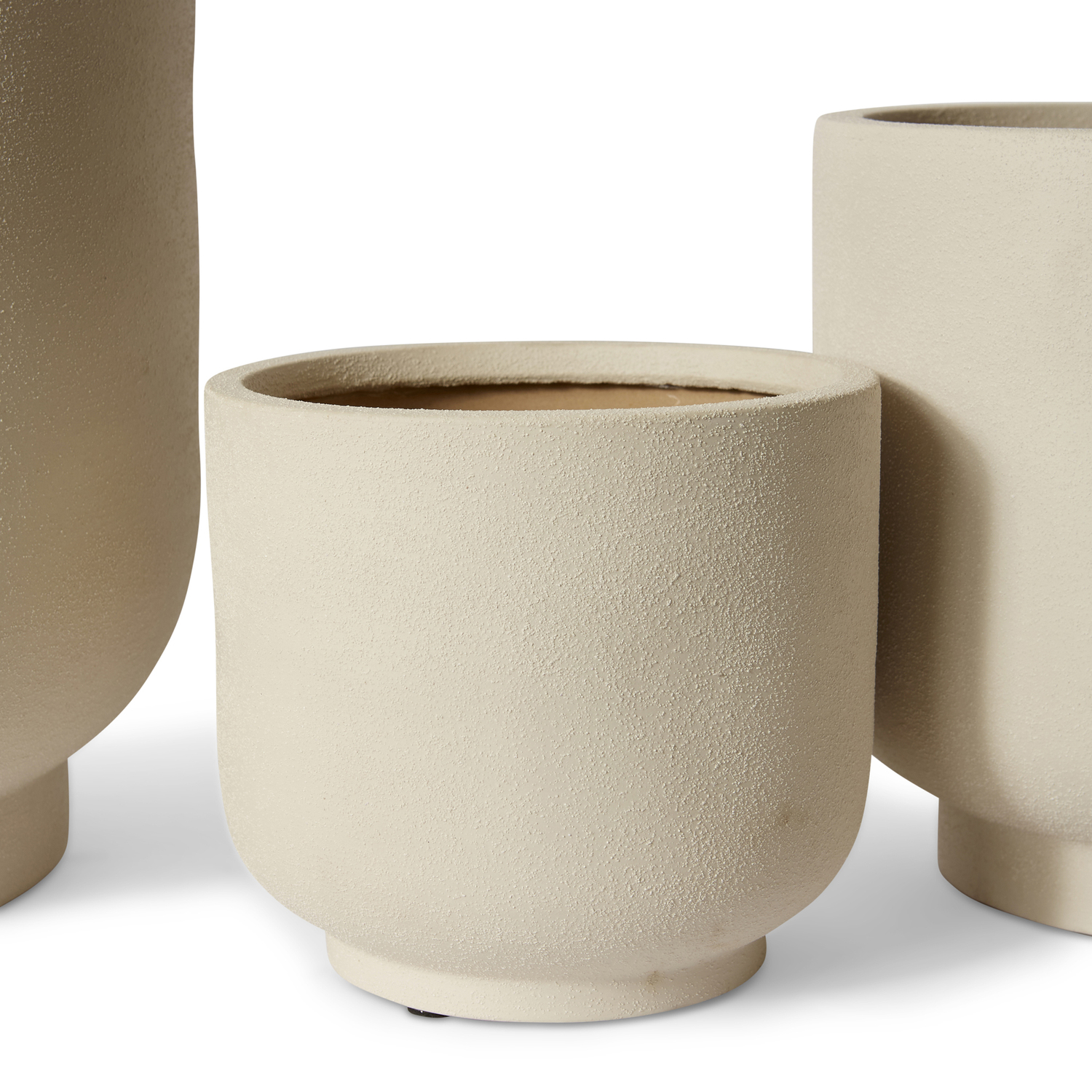 Prairie&Home 3 Piece Julane Ceramic Planter Set | Temple & Webster