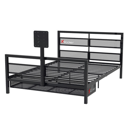 XRocker Basecamp Gaming Double Bed with TV Mount | Temple & Webster