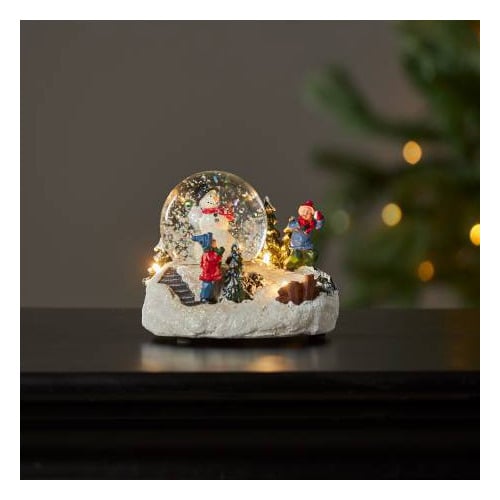 Eglo Snowman Snow Globe with LED | Temple & Webster