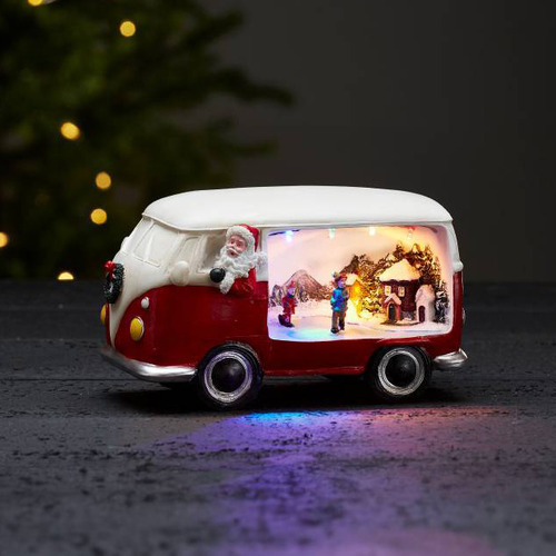 Eglo Red Kombi Van Christmas Decoration with LED | Temple & Webster