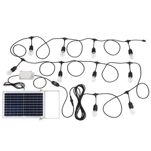 Maxwell Solar Festoon Lights | Temple & Webster