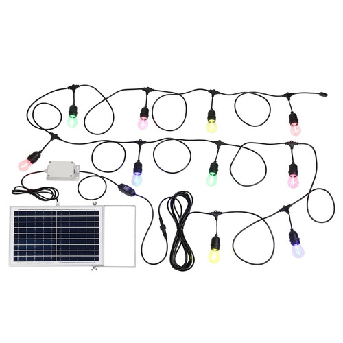 Maxwell Solar Festoon Lights | Temple & Webster