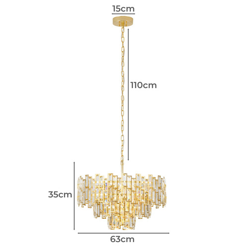 Calmeilles 3 Tier Chandelier | Temple & Webster
