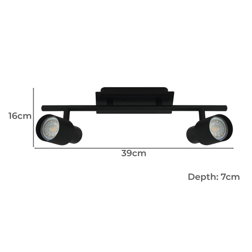 Eglo Davida 2 Light Bar Spotlight | Temple & Webster