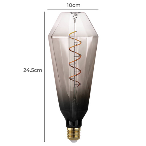 Morrie E27 Tubular 4W 10cm LED Filament Bulb | Temple & Webster