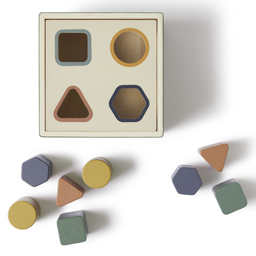 Flexa 9 Piece Shape Sorting Box Set | Temple & Webster
