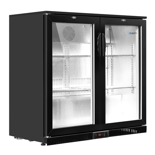 198L Devanti 2 Door Bar Fridge | Temple & Webster