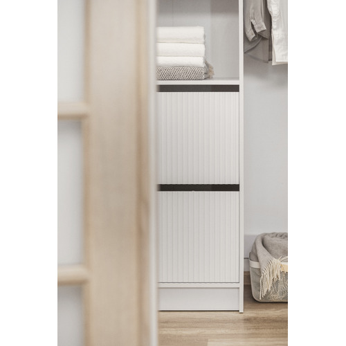 European_Cabinetry Basel Fluted Built-In Wardrobe | Temple & Webster