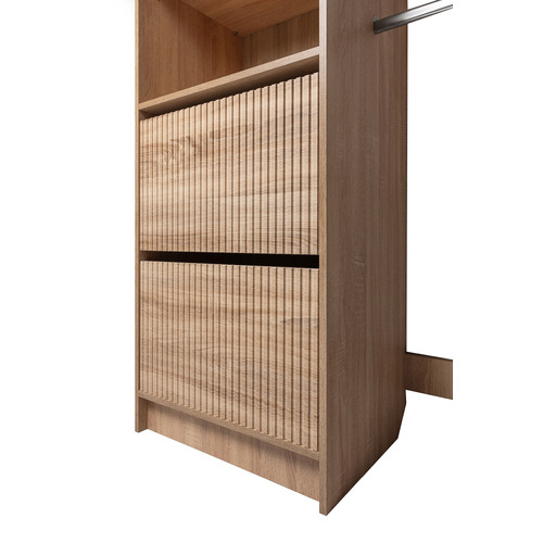 European_Cabinetry Basel Fluted Built-In Wardrobe | Temple & Webster