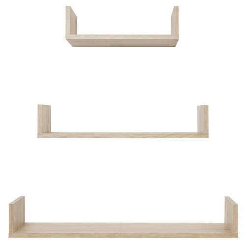 European_Cabinetry 3 Piece Oslo Wall Mounted Shelf Set | Temple & Webster