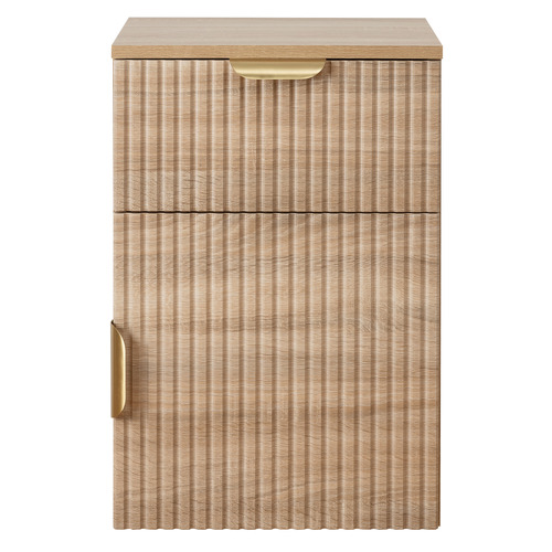 Brunswick Fluted Bedside Table | Temple & Webster