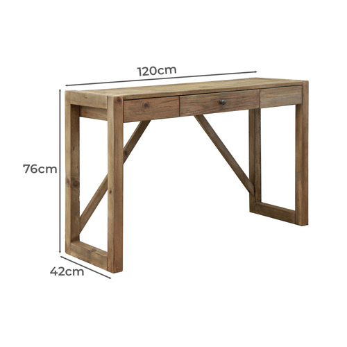 Wycliffe Recycled Pine Wood Console Table | Temple & Webster