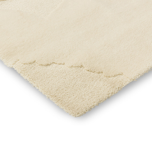 Natural Iso Unikko Hand-Tufted Pure New Wool Rug | Temple & Webster