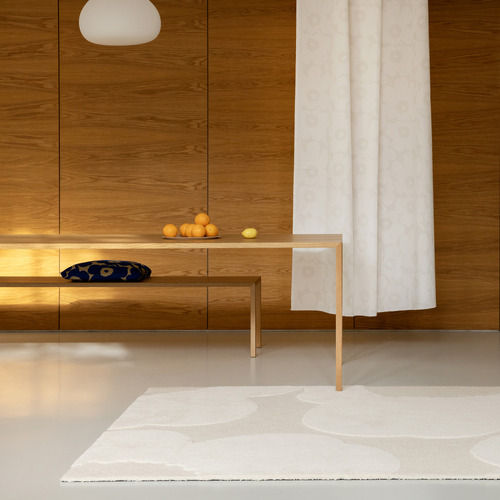 Natural Iso Unikko Hand-Tufted Pure New Wool Rug | Temple & Webster