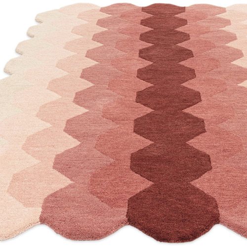 Pink Hive Hand-Tufted Wool Rug | Temple & Webster