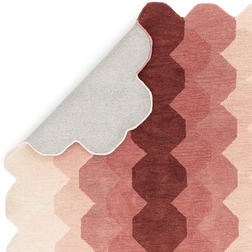 Pink Hive Hand-Tufted Wool Rug | Temple & Webster