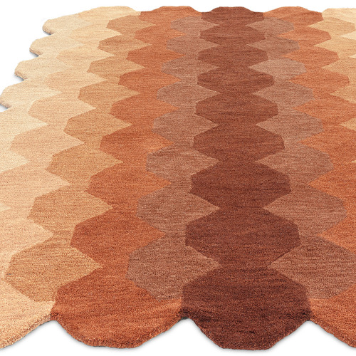 Asiatic Rust Hive Hand-Tufted Wool Rug | Temple & Webster