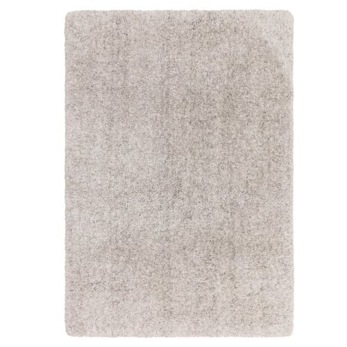 Silver Barnaby Hand-Woven Microfibre Rug | Temple & Webster