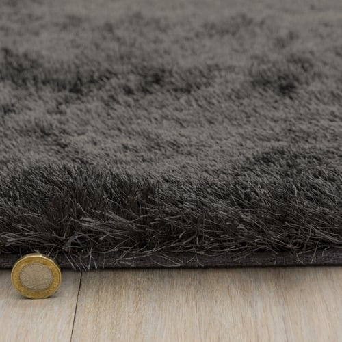 Graphite Whisper Table-Tufted Rug | Temple & Webster