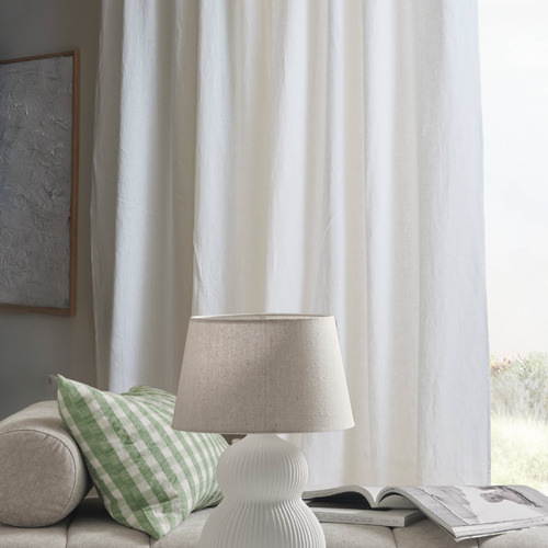 Freya Light Filtering Multi Header Single Panel Curtain | Temple & Webster