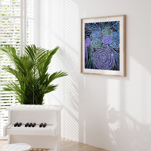 Weaving Circles Framed Paper Print Wall Art | Temple & Webster