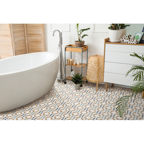 Lucia Matt Decorative Porcelain Tile | Temple & Webster