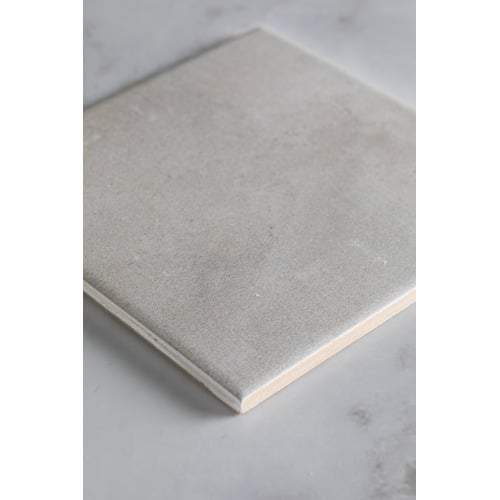 Elisha Matt Gardenia White Square Porcelain Tile | Temple & Webster