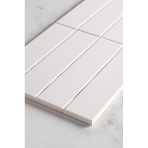 Hiroshi Matt White Subway Ceramic Tile | Temple & Webster