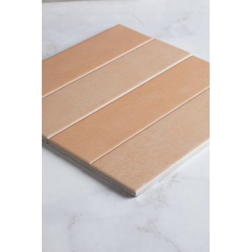 Aurora Tiles Izagami Matt Peach Subway Porcelain Tile | Temple & Webster