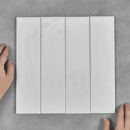 Maia Gloss White Subway Ceramic Tile | Temple & Webster