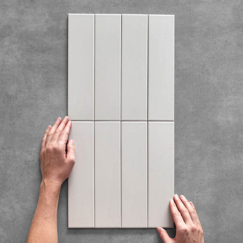 Alessia Tiles Hanna Matt Off-White Subway Ceramic Tile | Temple & Webster