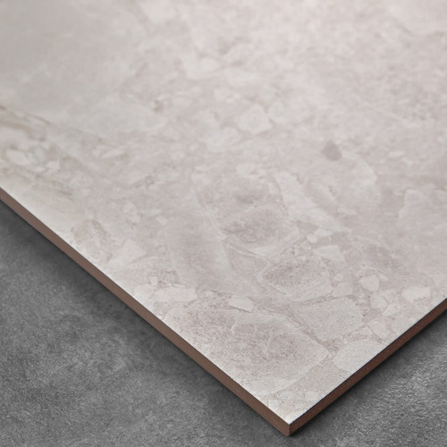 Marlo 300 x 600mm White Terrazzo Look Porcelain Tile | Temple & Webster