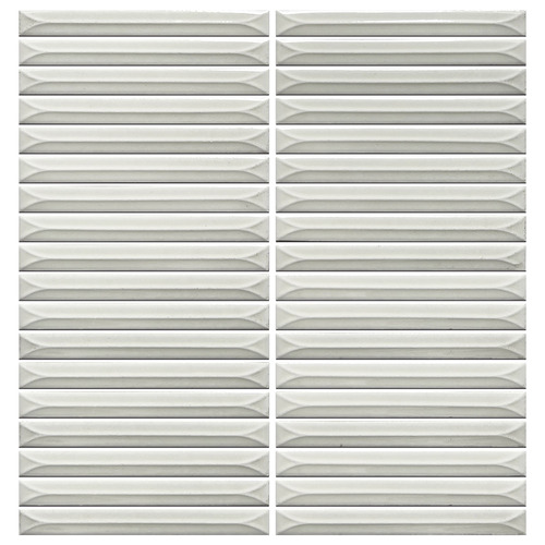 Akira White Kit Kat Porcelain Mosaic Tile | Temple & Webster