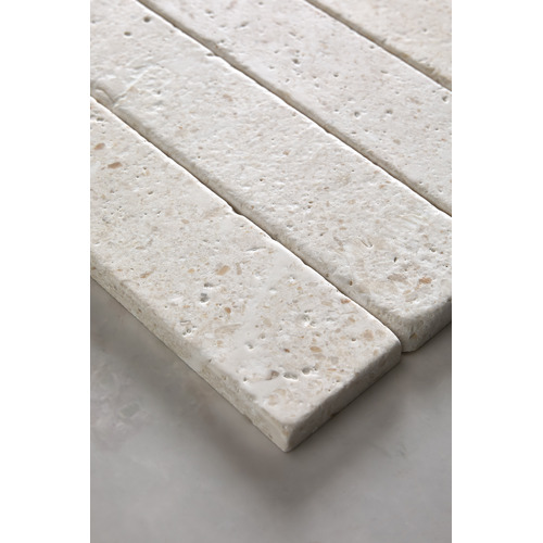 Apollo Tumbled White Limestone Subway Tile | Temple & Webster