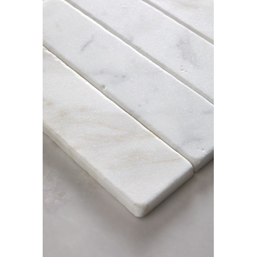 Apollo Tumbled Calacatta Gold Subway Marble Look Tile | Temple & Webster