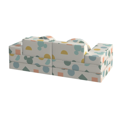 DisneyHome Disney Home 14 Piece Kids' Mickey Mouse Modular Play Sofa ...