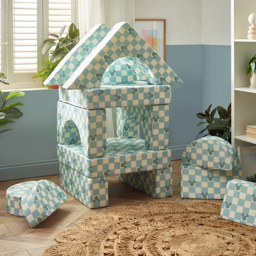 DisneyHome Disney Home 14 Piece Kids' Mickey Mouse II Modular Play Sofa ...